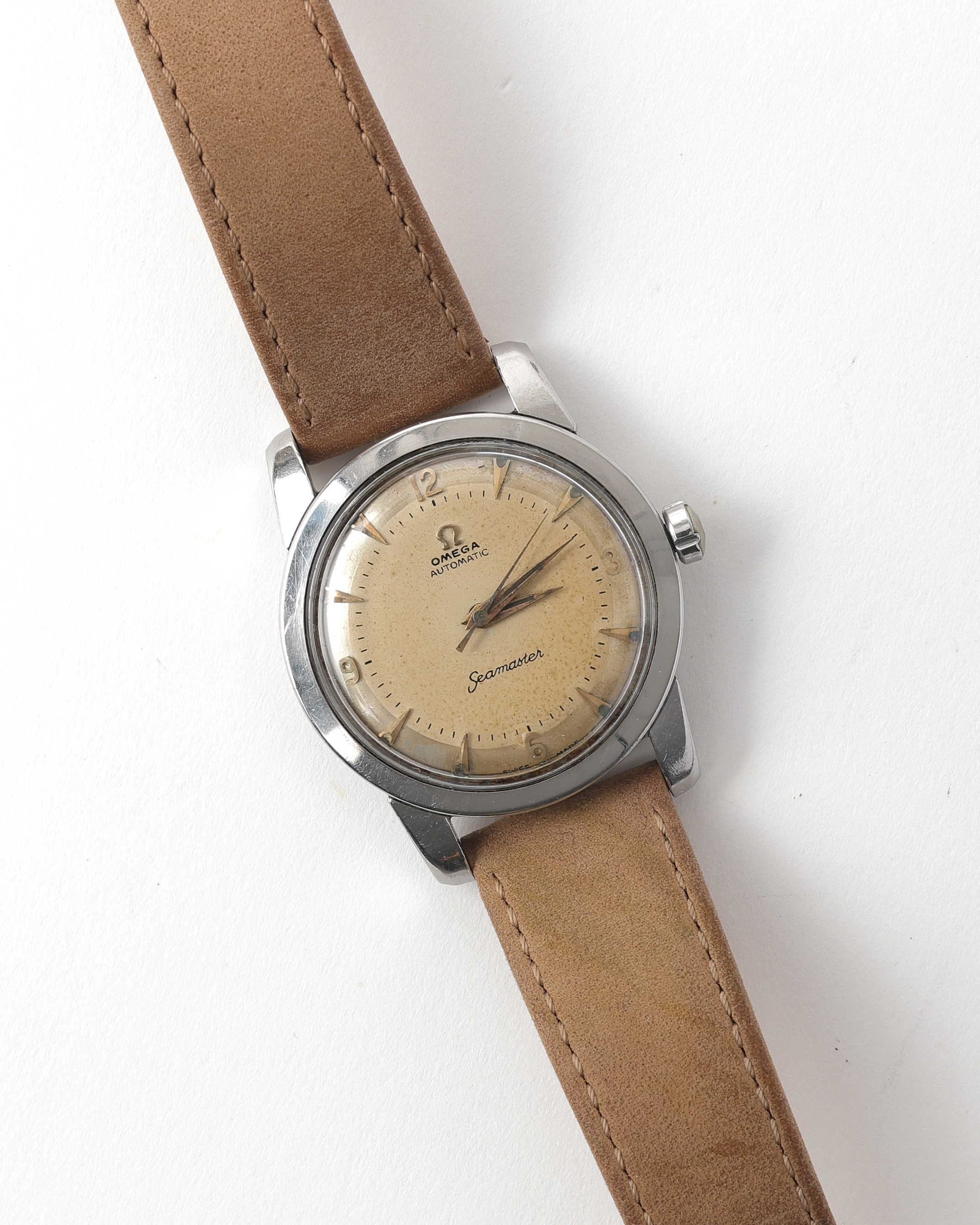 OMEGA Vintage Seamaster 34mm Automatic Beefy Lugs 1953 Watch | A Retro Tale