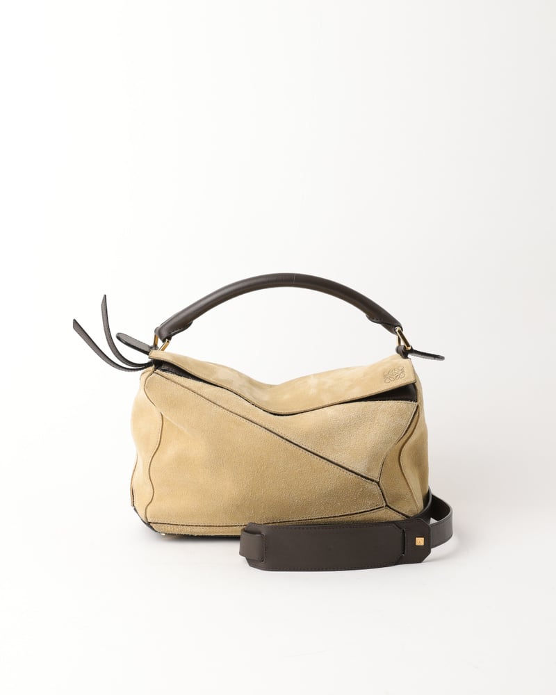 LOEWE Vintage Medium Suede Puzzle Bag | A Retro Tale