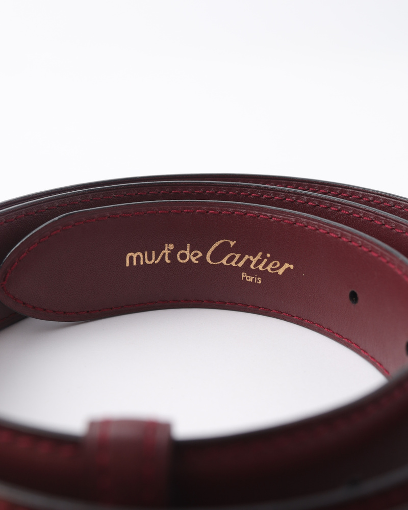 CARTIER Vintage Must de Cartier Leather Belt | A Retro Tale