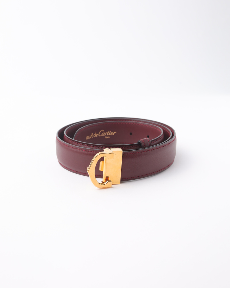 CARTIER Vintage Must de Cartier Leather Belt | A Retro Tale