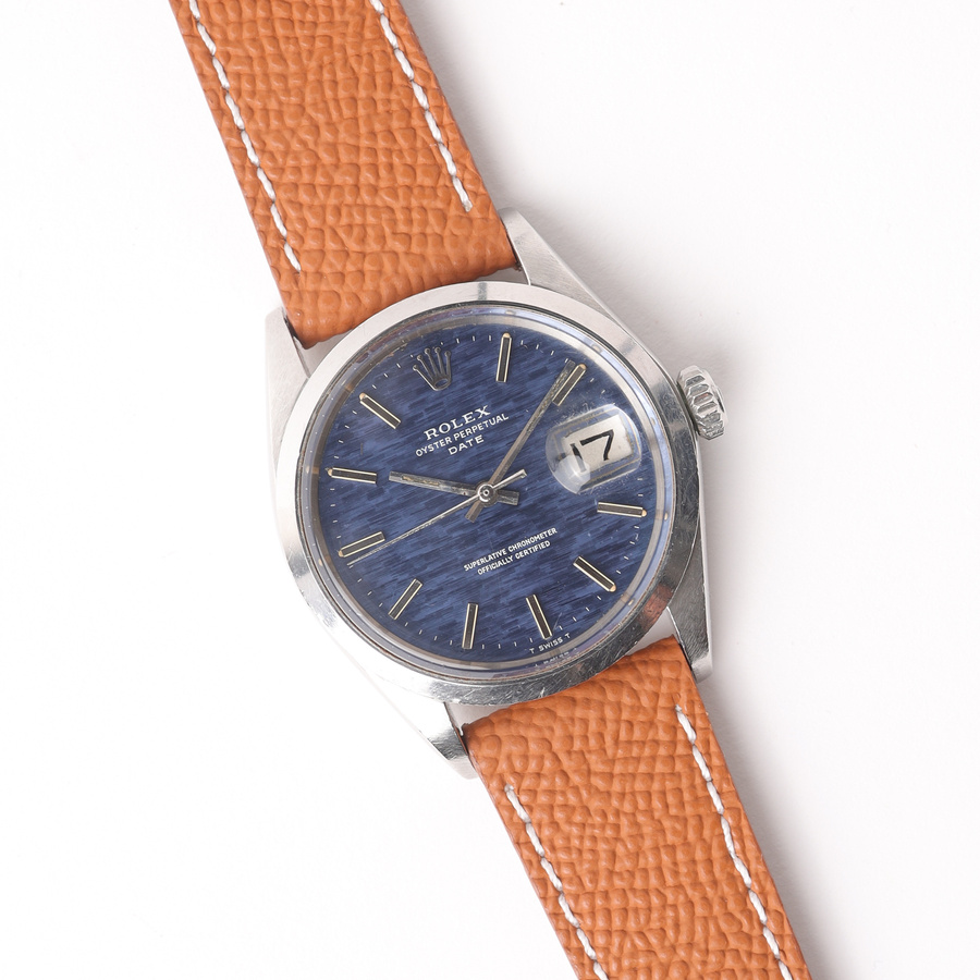 Vintage ROLEX Oyster Perpetual Date 34mm Mosaic Dial 1971 - A Retro Tale