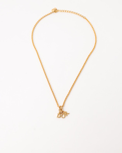 CHRISTIAN DIOR Vintage Letter Logo Pendant Necklace | A Retro Tale