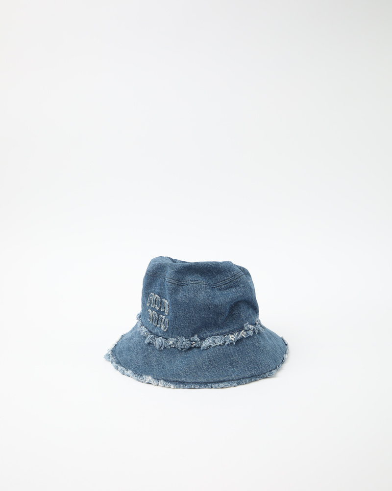 Vintage MIU MIU Denim Bucket Hat - A Retro Tale | A Retro Tale