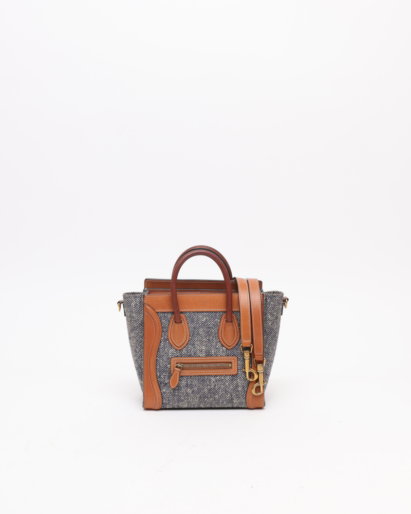 A Retro Tale - CELINE Vintage Nano Tweed Luggage Bag