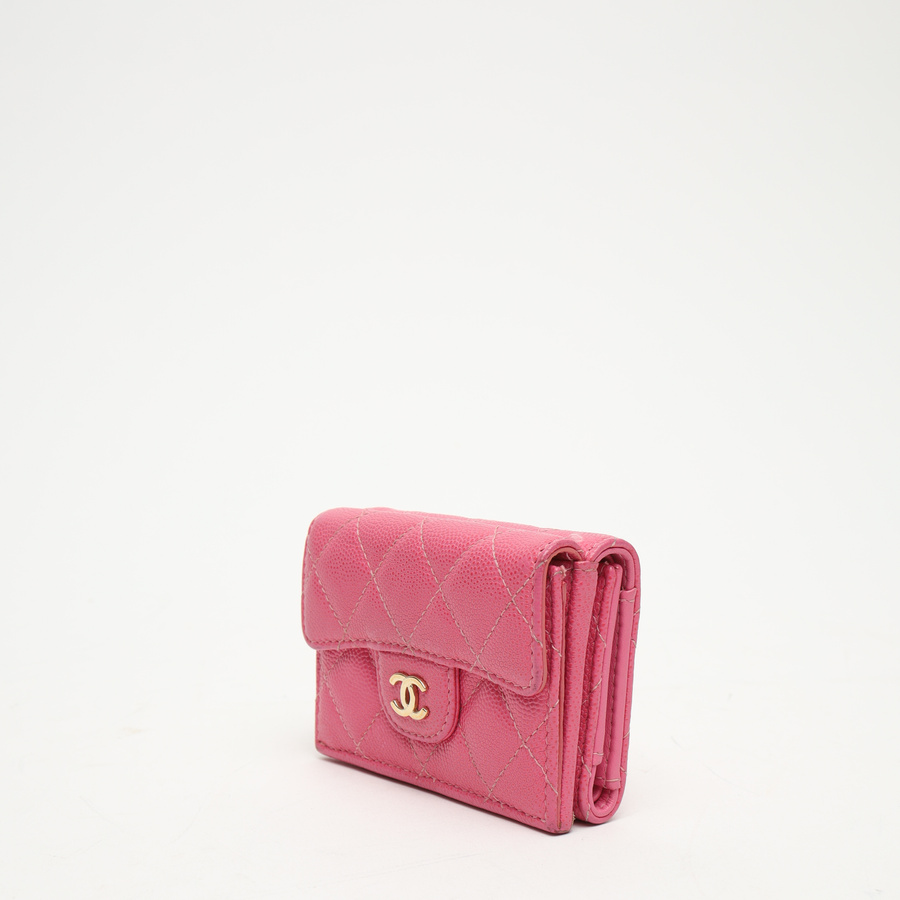 Vintage CHANEL Small Classic Trifold Wallet - A Retro Tale