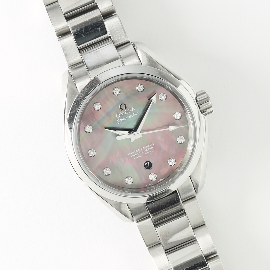 Vintage OMEGA Lady-Seamaster Aqua Terra Diamond Watch - A Retro Tale