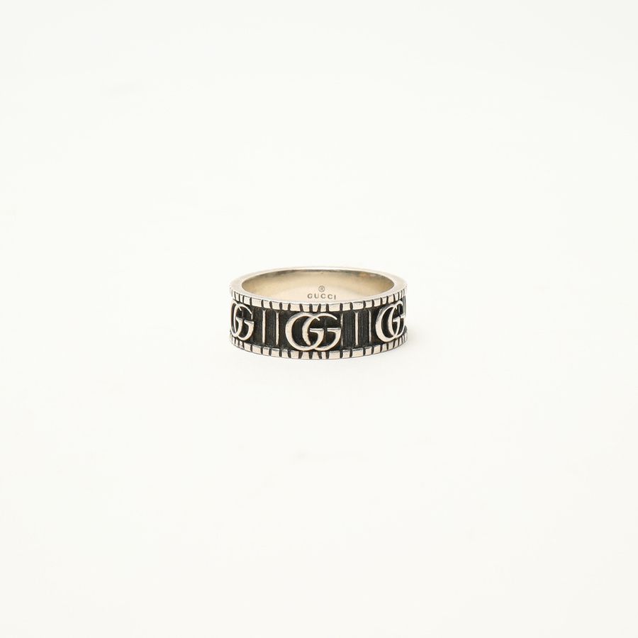Vintage GUCCI Double G Silver Ring - A Retro Tale