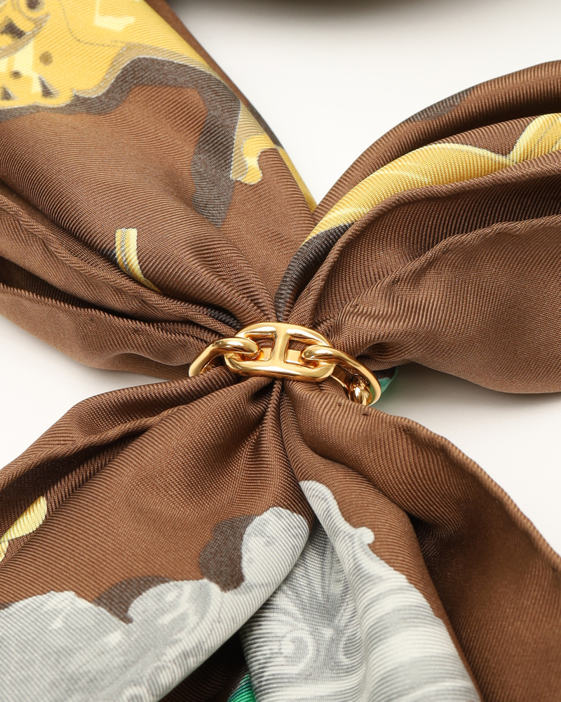 Vintage HERMÈS Vintage Regate Scarf 90 Ring | A Retro Tale