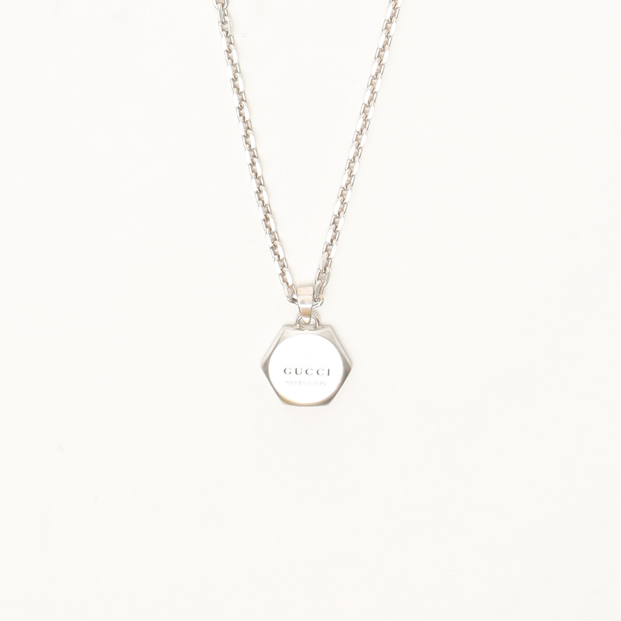 Vintage Gucci Logo Silver Chain Necklace - A Retro Tale