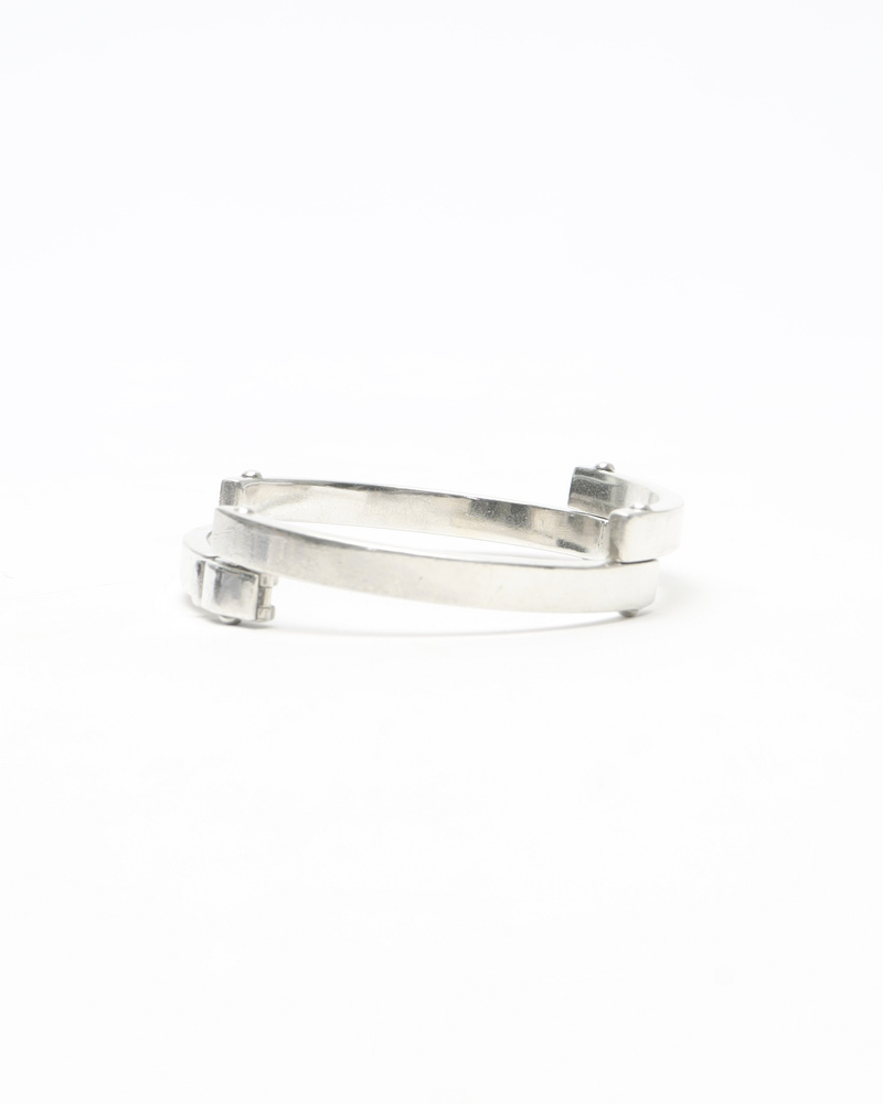 Vintage Gucci Vintage Logo Plate Silver Bracelet | A Retro Tale