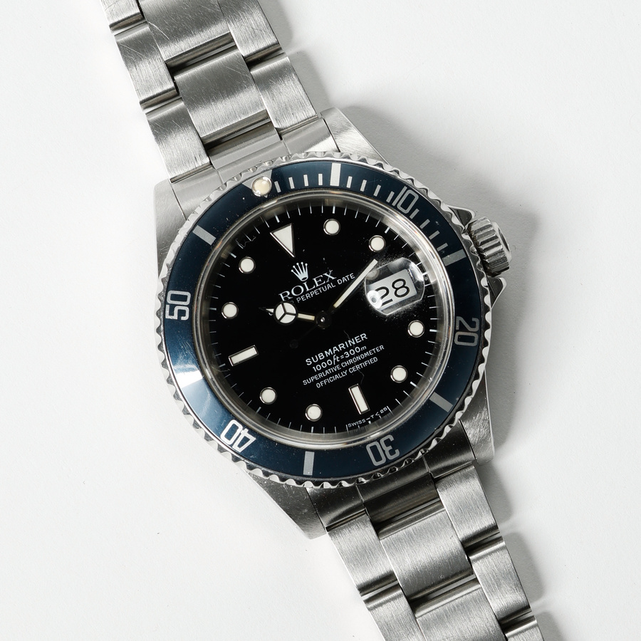 Rolex Vintage Submariner 40mm Ref 16610 Full Set 1991 Ghost Bezel Watch ...
