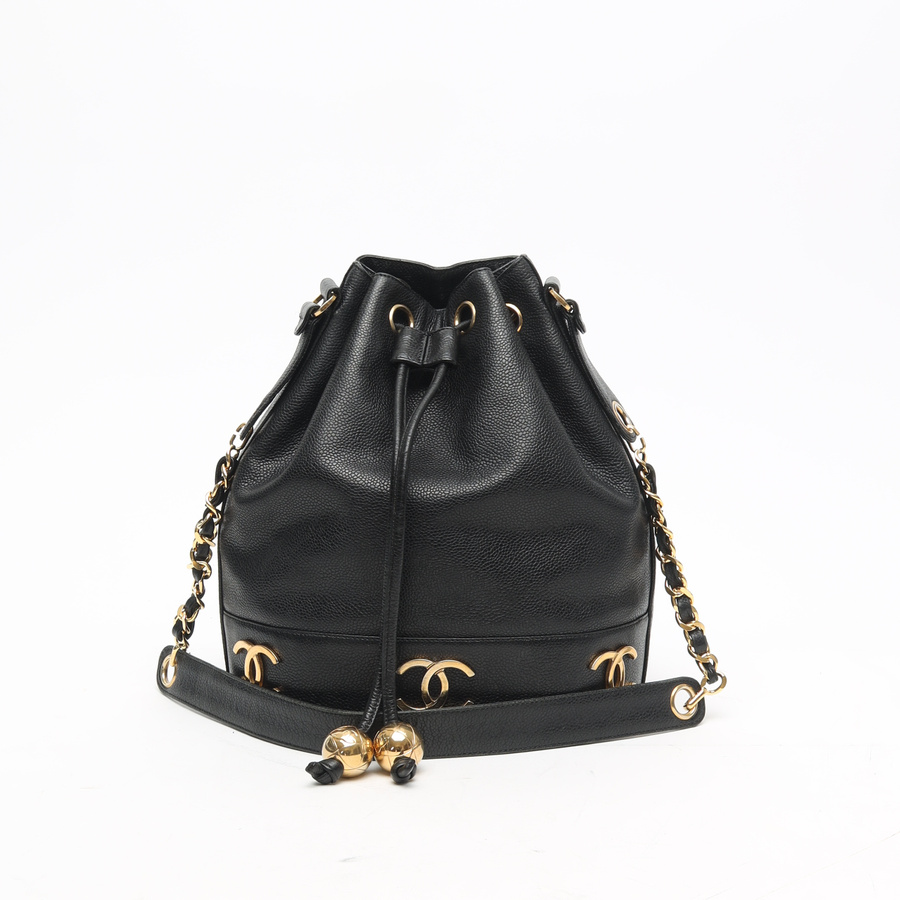 Chanel Vintage CC Caviar Bucket Bag | A Retro Tale