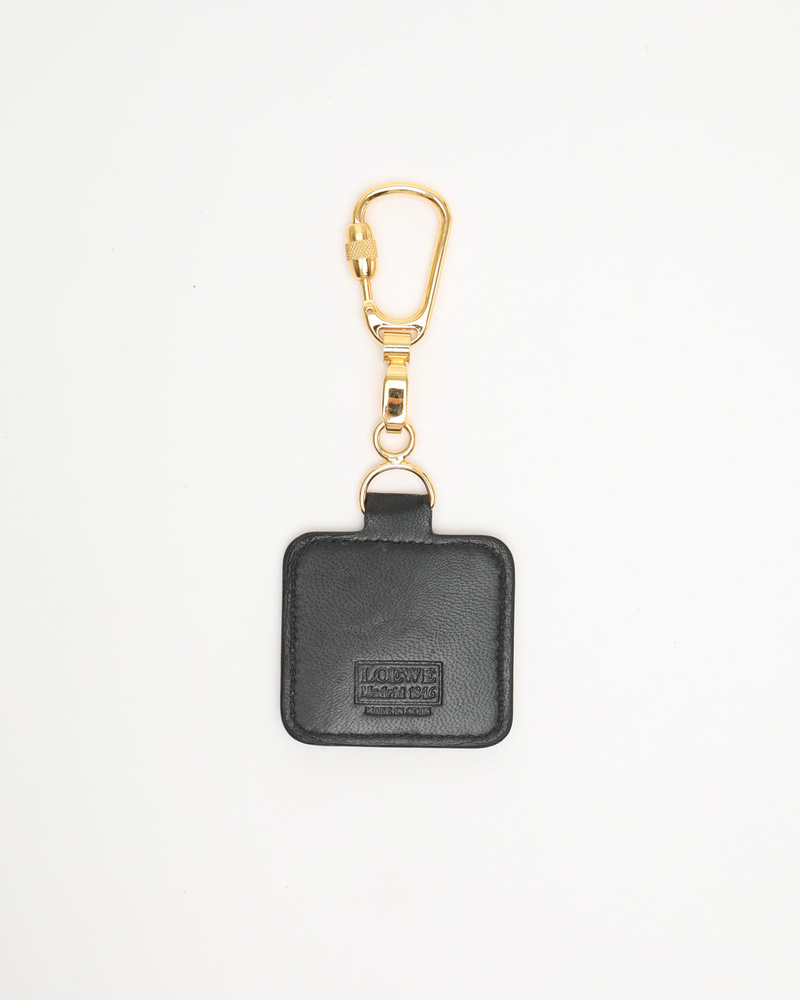 Vintage Loewe Anagram Leather Keychain - A Retro Tale | A Retro Tale