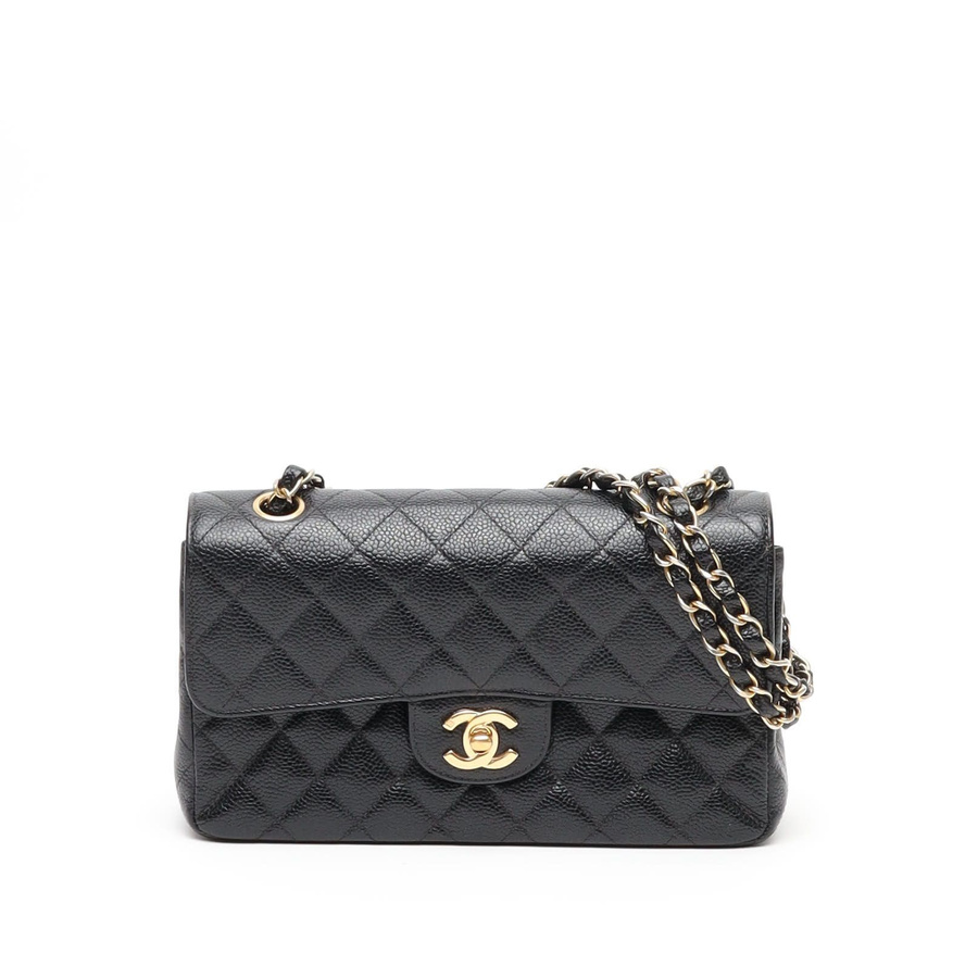 Vintage Chanel Small Caviar Double Flap Bag - A Retro Tale