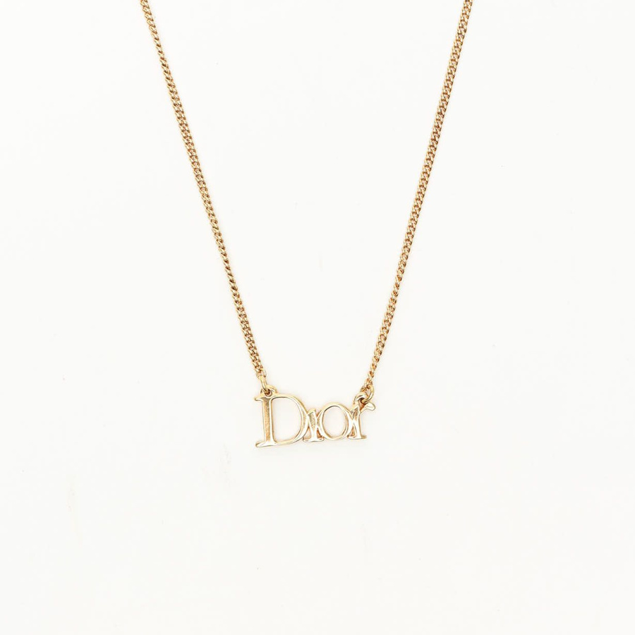 Vintage Christian Dior Logo Necklace - A Retro Tale