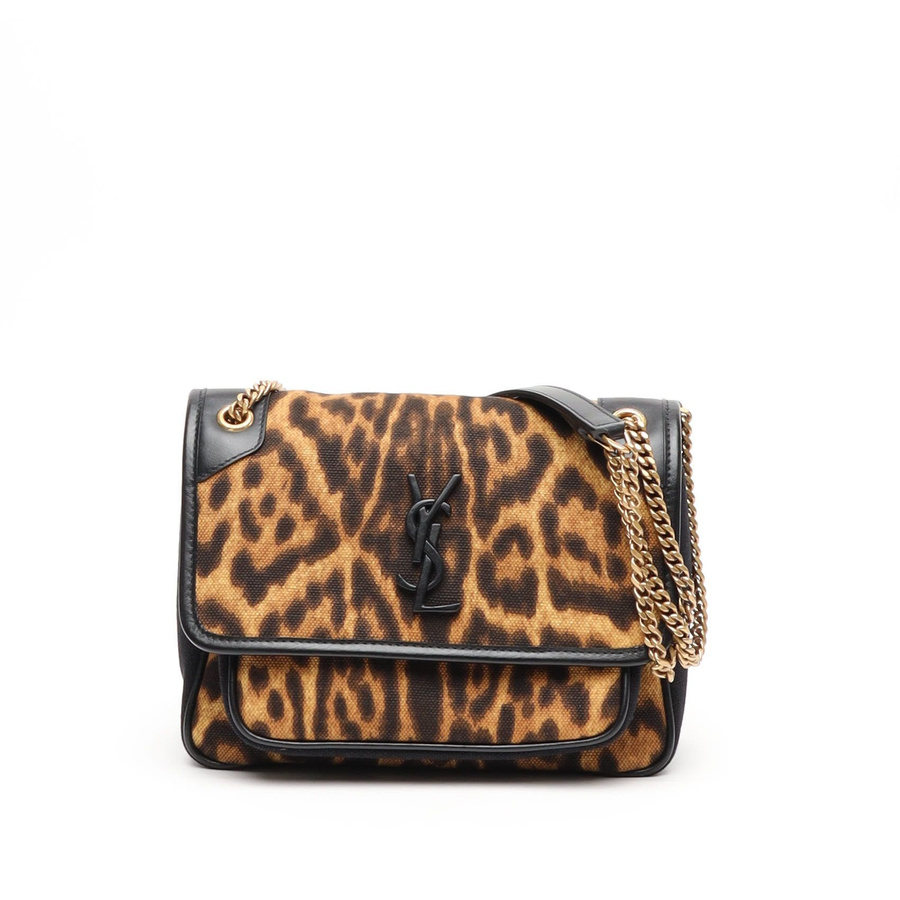 Vintage Saint Laurent Baby Niki Leopard Bag - A Retro Tale