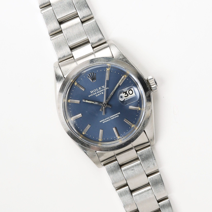 Vintage Rolex Oyster Perpetual Date 34mm Ref 1500 1975 Watch - A Retro Tale