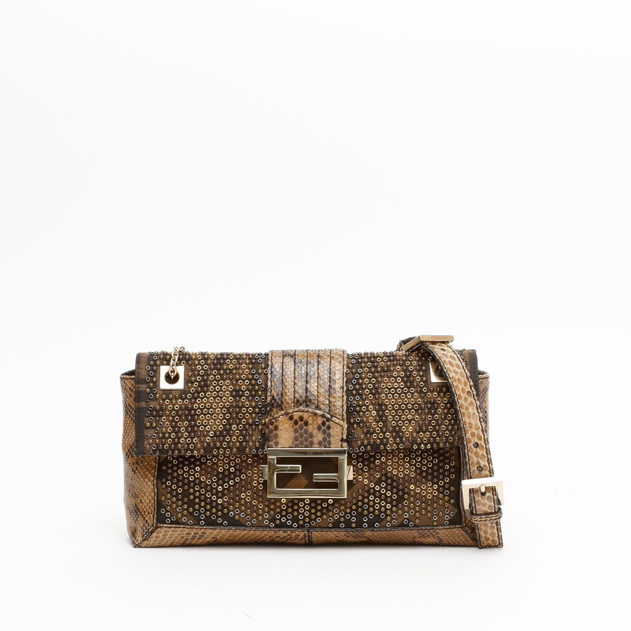 Vintage Fendi Snake Chain Baguette Bag - A Retro Tale
