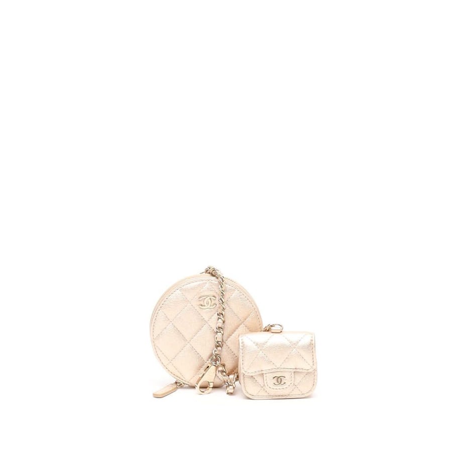 Vintage Chanel CC Coin & Airpod Case - A Retro Tale