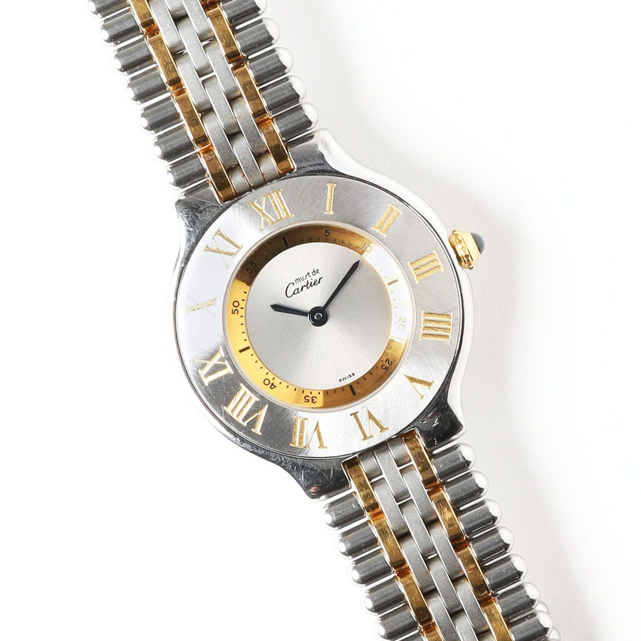 Vintage Cartier 21 Must de Cartier 31mm Ref 1330 Full Set Watch - A ...