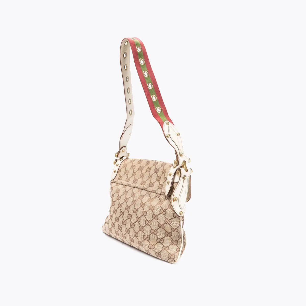 GUCCI GG Supreme Studded Shoulder Bag - A Retro Tale