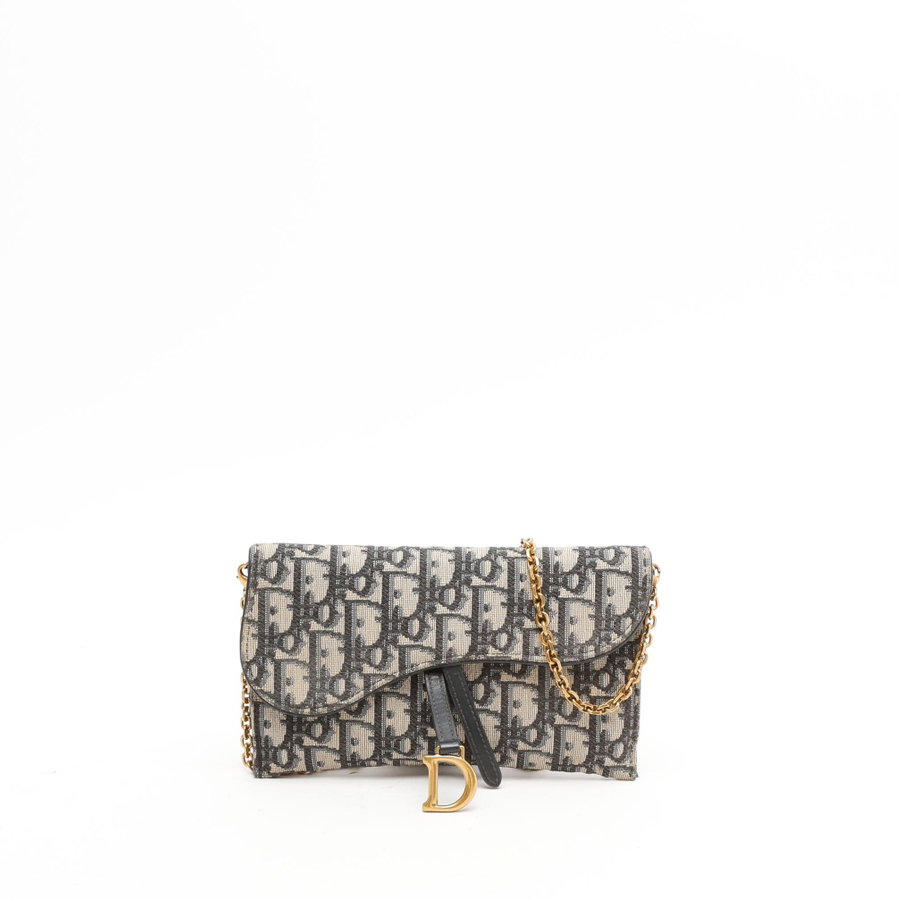 Vintage Christian Dior Small Saddle Pouch Chain Bag - A Retro Tale