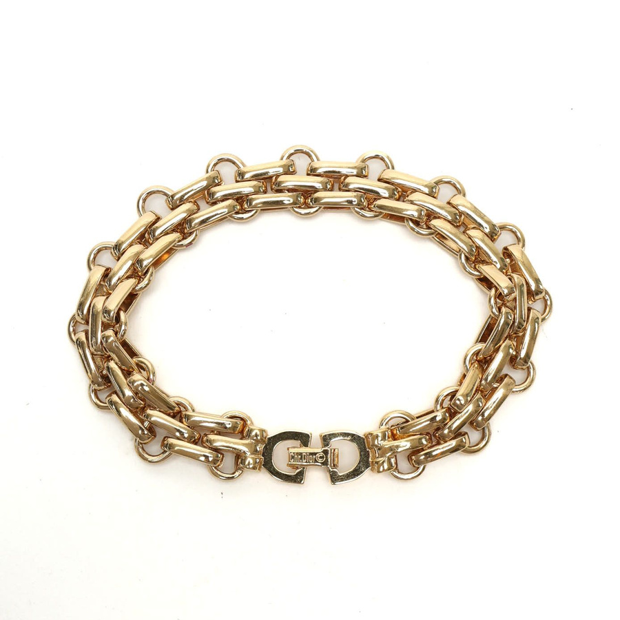 Vintage CHRISTIAN DIOR Chain Link Bracelet - A Retro Tale