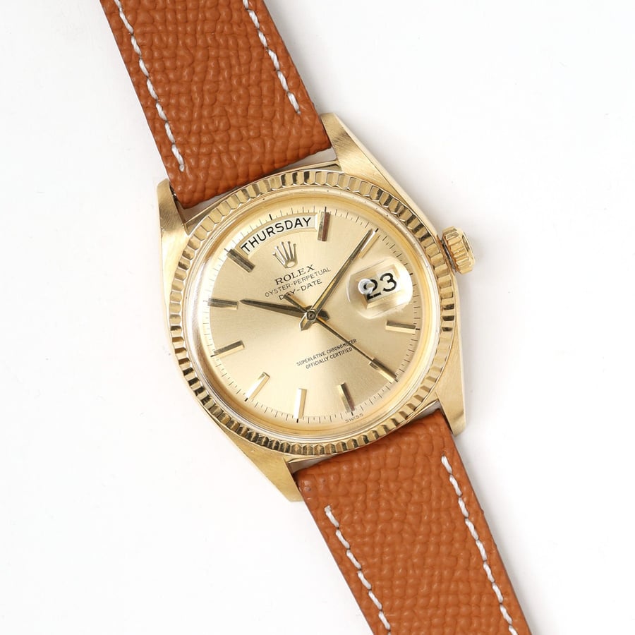 Vintage Rolex Day-Date 36mm Ref 1803 18k Gold 1962 Watch - A Retro Tale