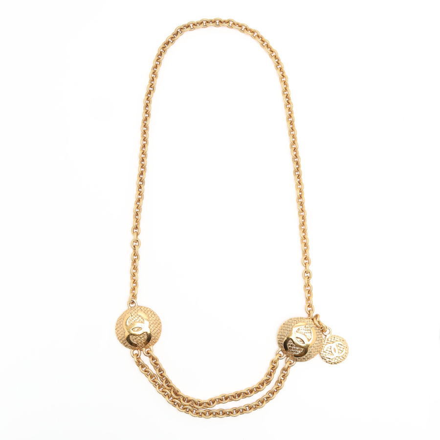 Vintage Chanel Coco Mark Chain Belt - 841-41612