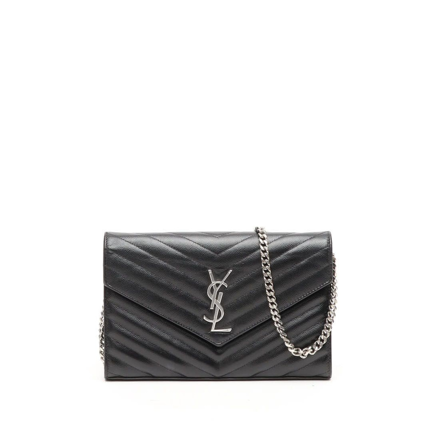 Vintage Saint Laurent Cassandre Chain Wallet Väska - 2250006573475