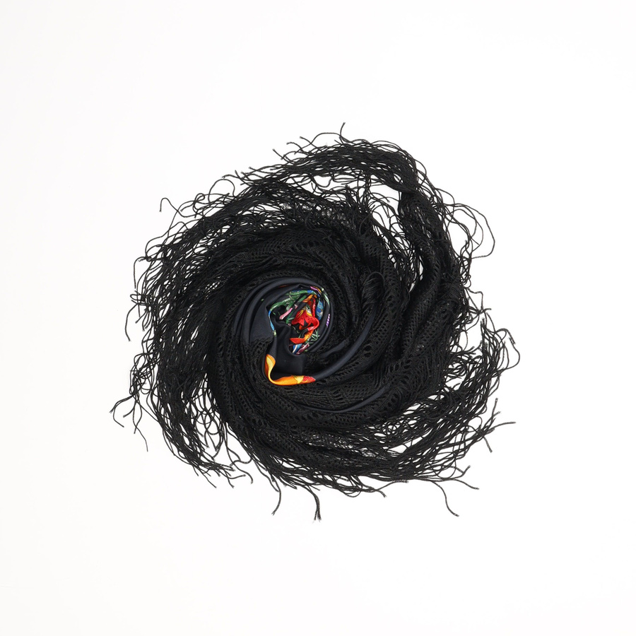 Vintage Gucci Flora Fringe Zijde Sjaal - A Retro Tale - 843-30357