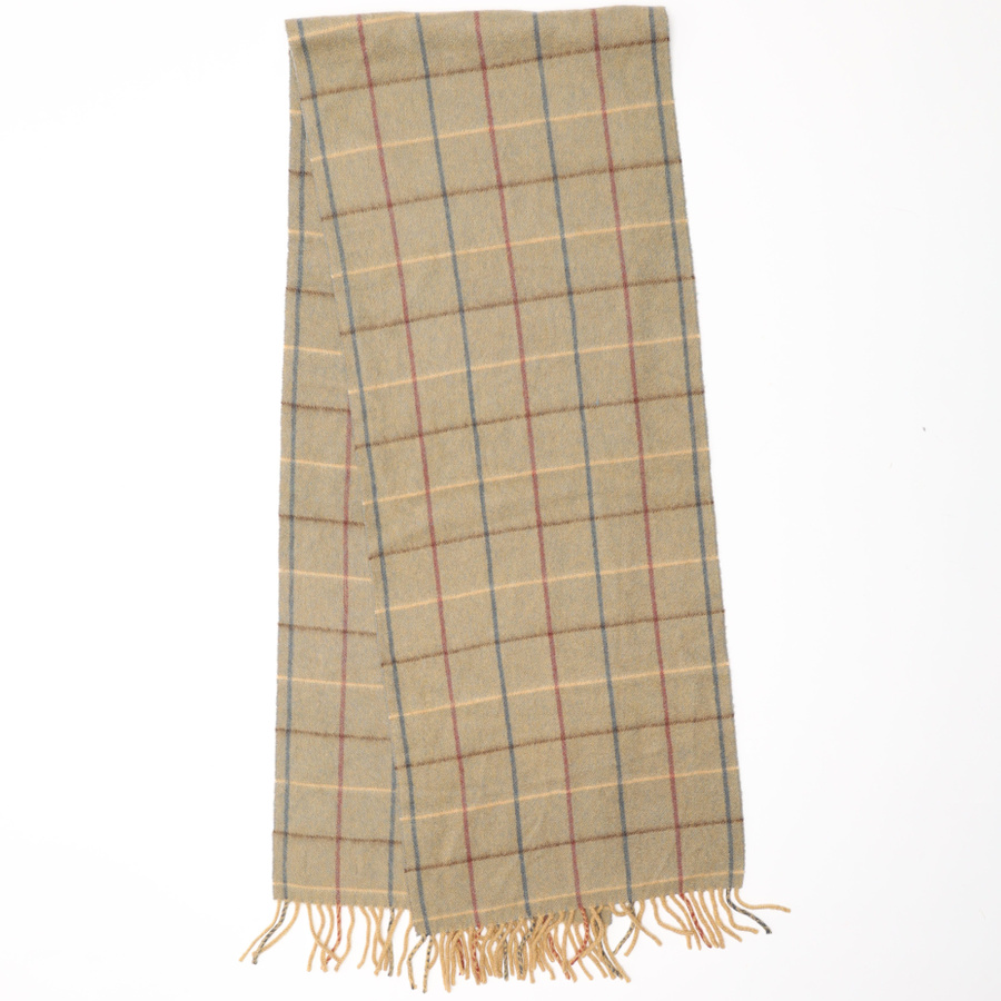 Vintage Burberry Nova Check Cashmere Scarf - 847-37139
