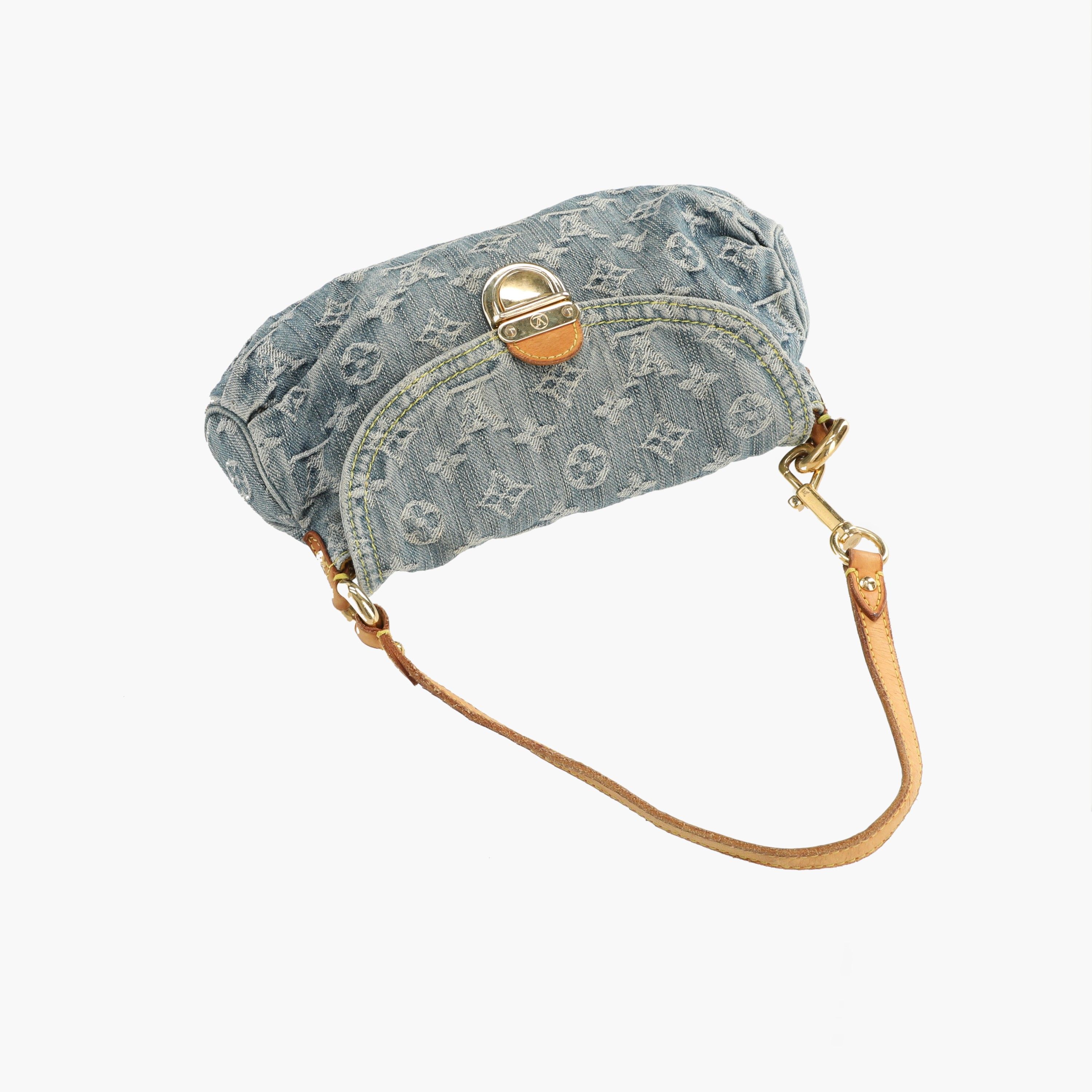 LOUIS VUITTON Vintage Denim Mini Pleaty Shoulder Bag - A Retro Tale