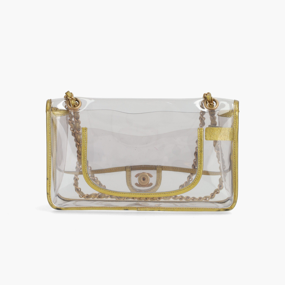 CHANEL Vintage Classic Transparent Flap Bag - A Retro Tale