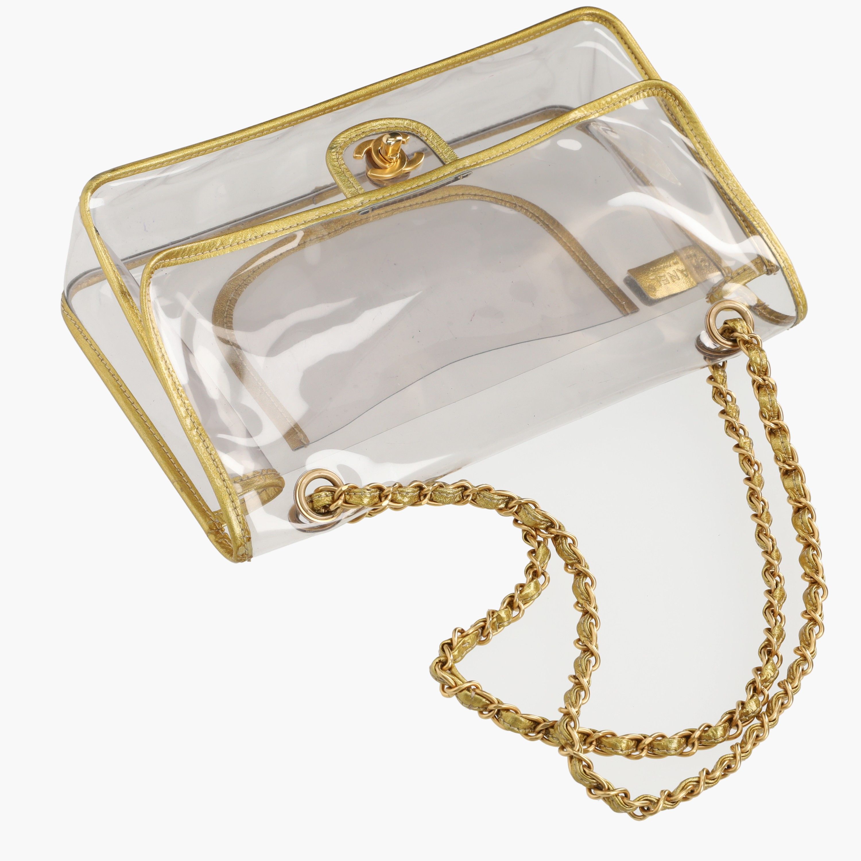 CHANEL Vintage Classic Transparent Flap Bag - A Retro Tale