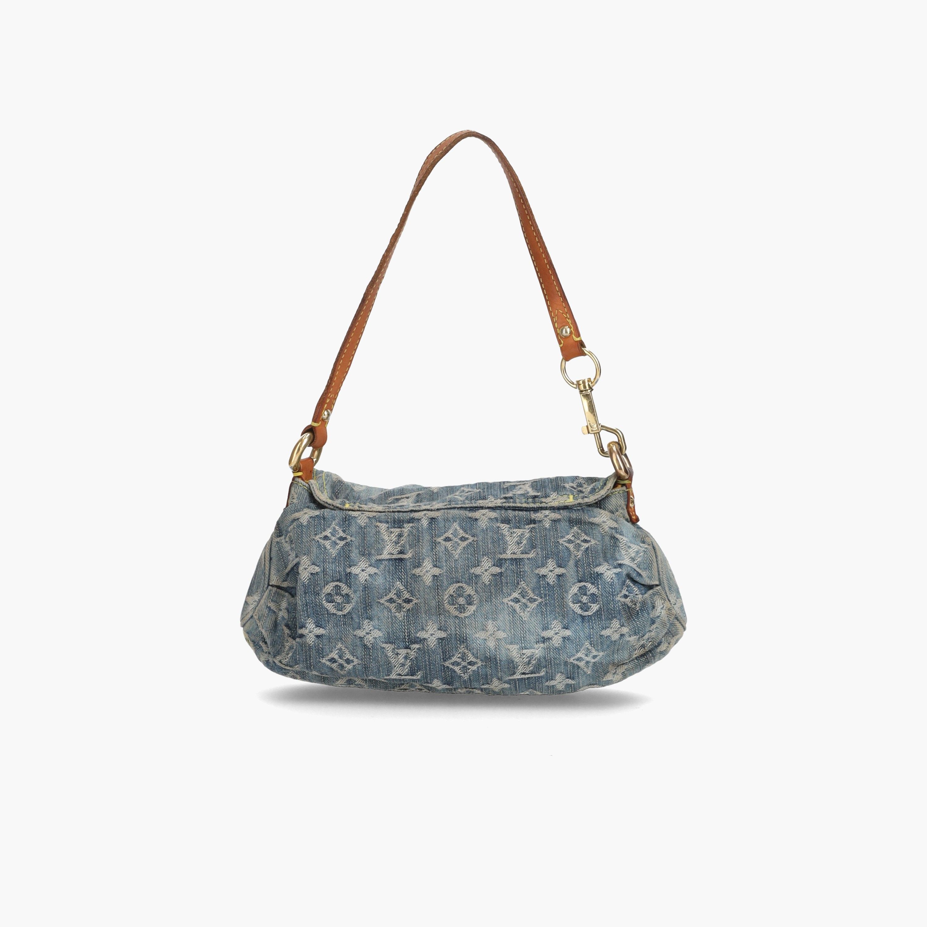 LOUIS VUITTON Vintage Denim Mini Pleaty Shoulder Bag - A Retro Tale