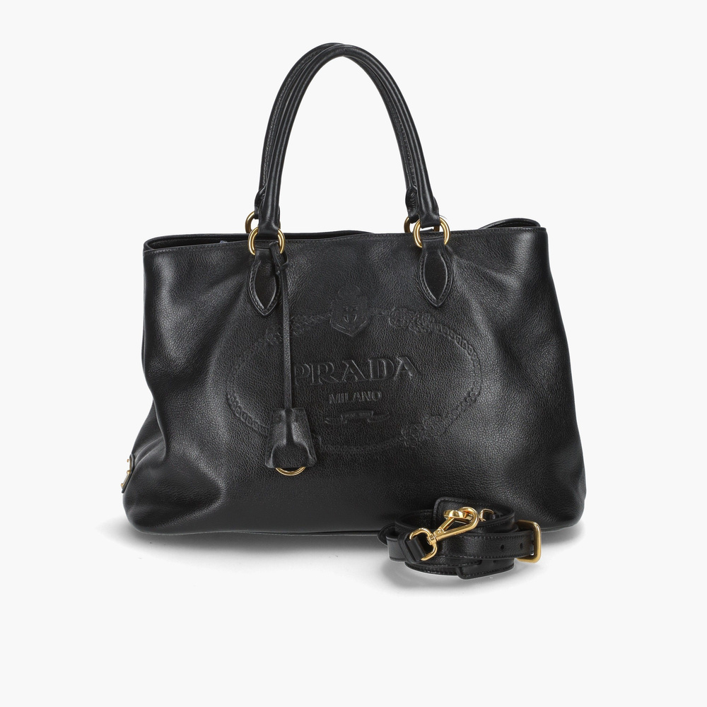 PRADA Vintage Leather Two Way Bag - A Retro Tale