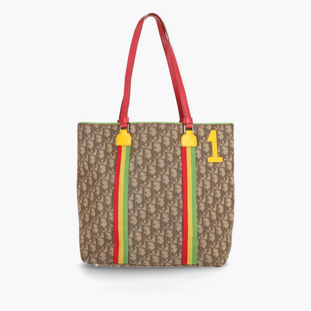 CHRISTIAN DIOR Vintage Rasta Oblique Tote Bag | A Retro Tale