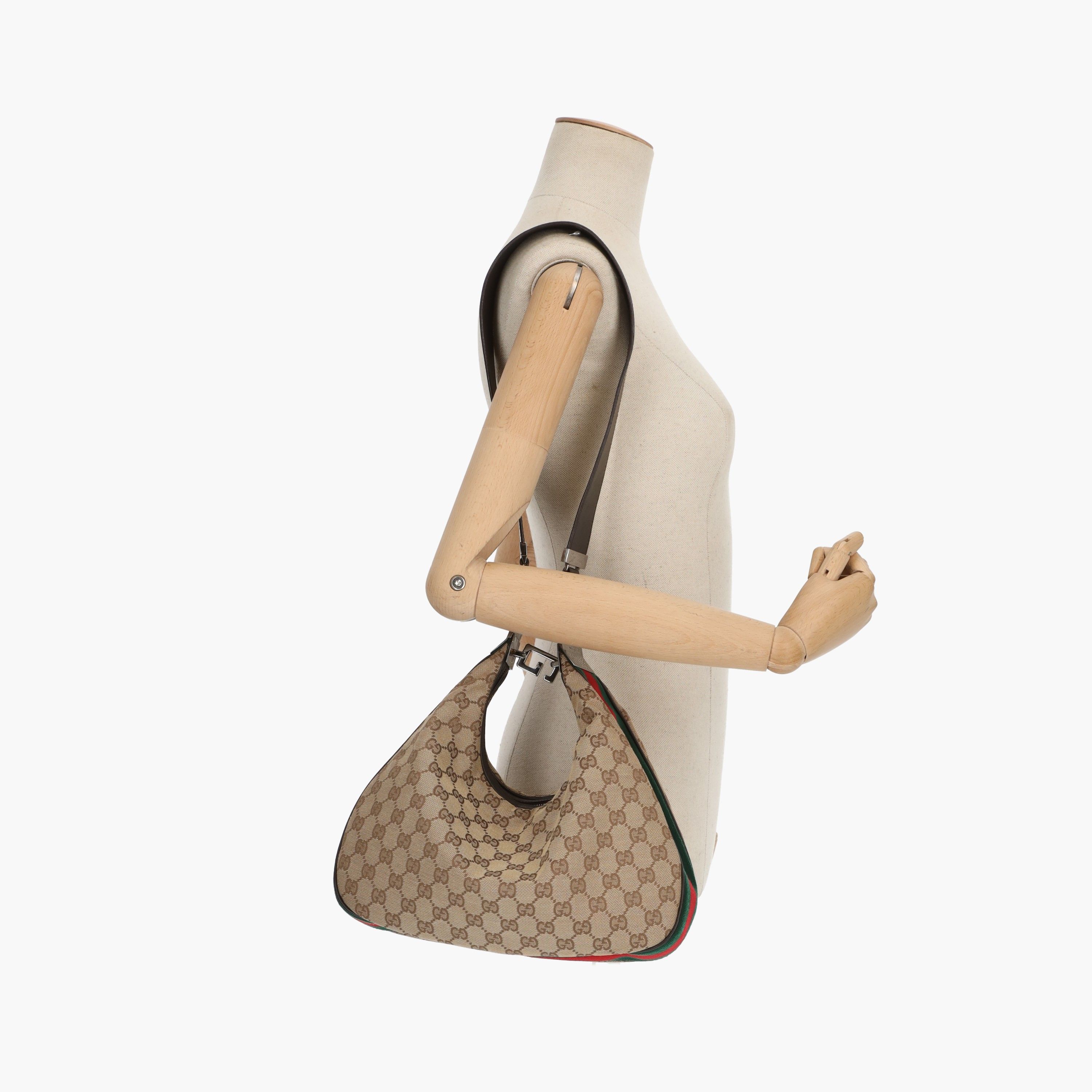 GUCCI Vintage GG Web Attache Shoulder Bag - A Retro Tale