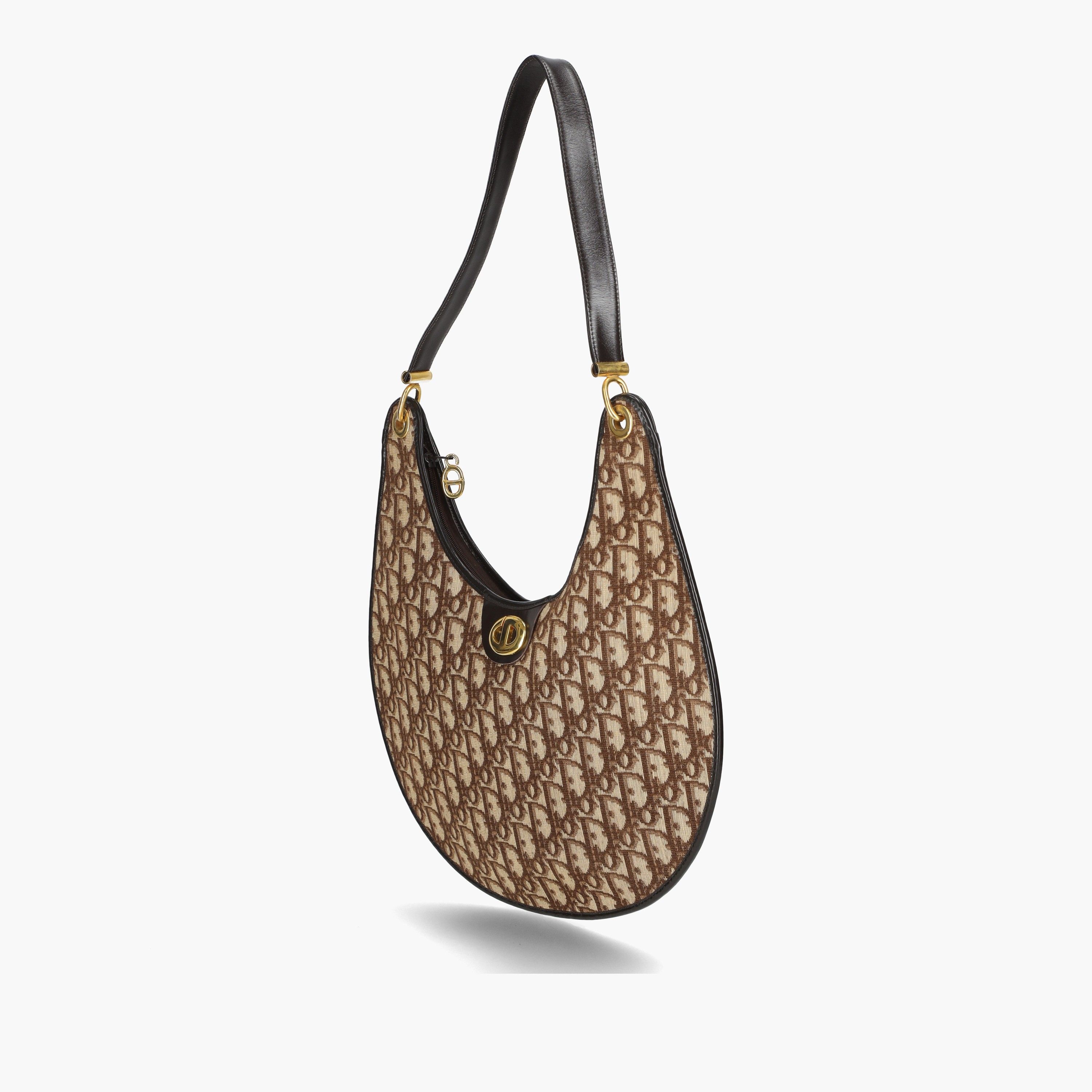 CHRISTIAN DIOR Vintage Oblique Half Moon Bag - A Retro Tale