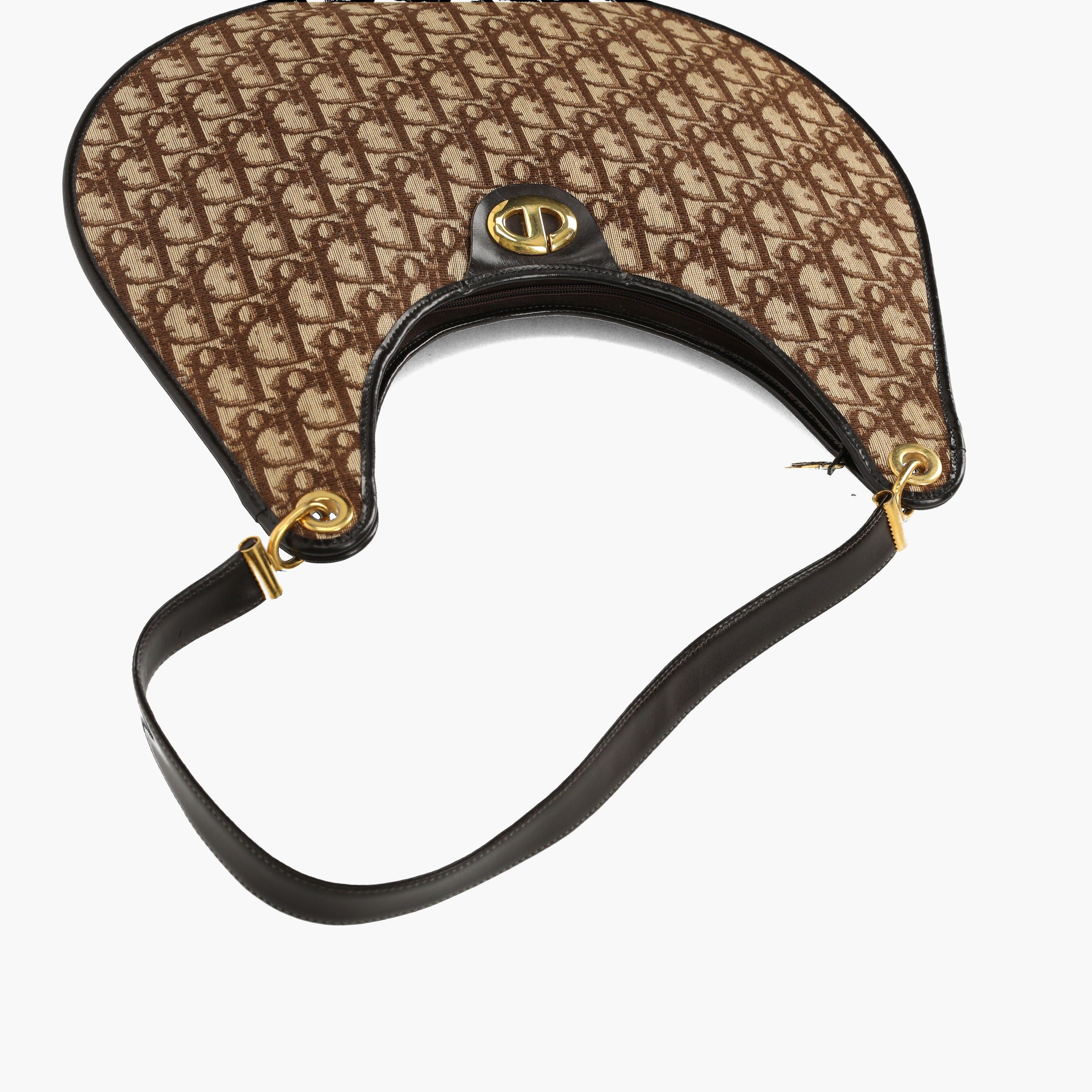 CHRISTIAN DIOR Vintage Oblique Half Moon Bag - A Retro Tale