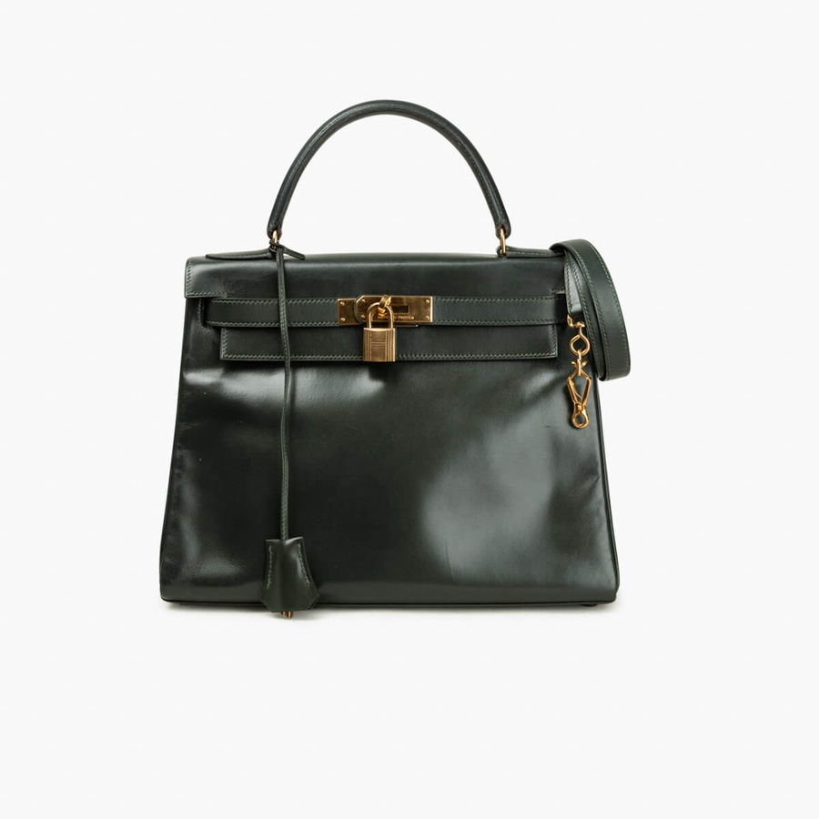 HERMÈS Kelly Box 28 Retourne Bag