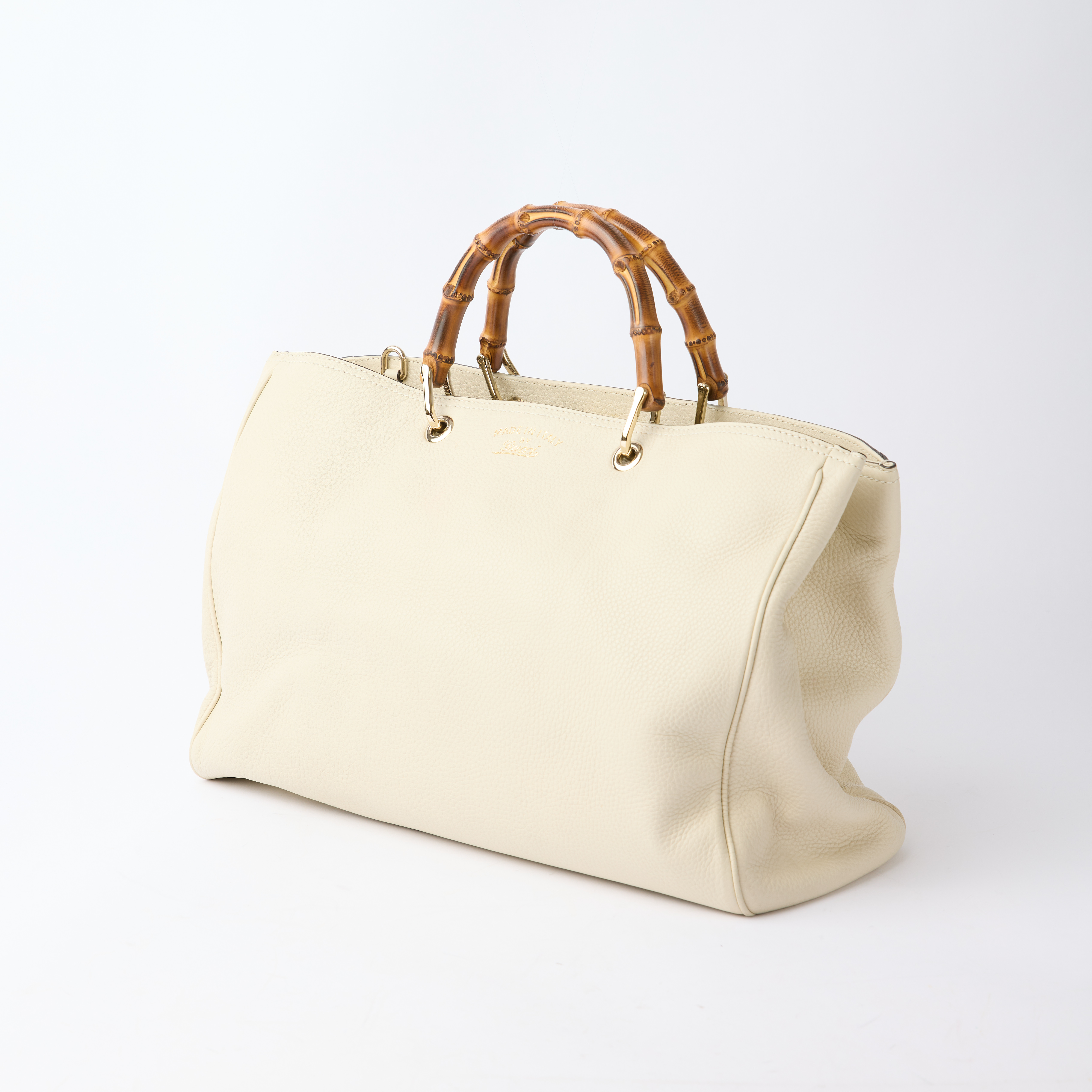 GUCCI Vintage Bamboo Shopper Tote Bag - A Retro Tale