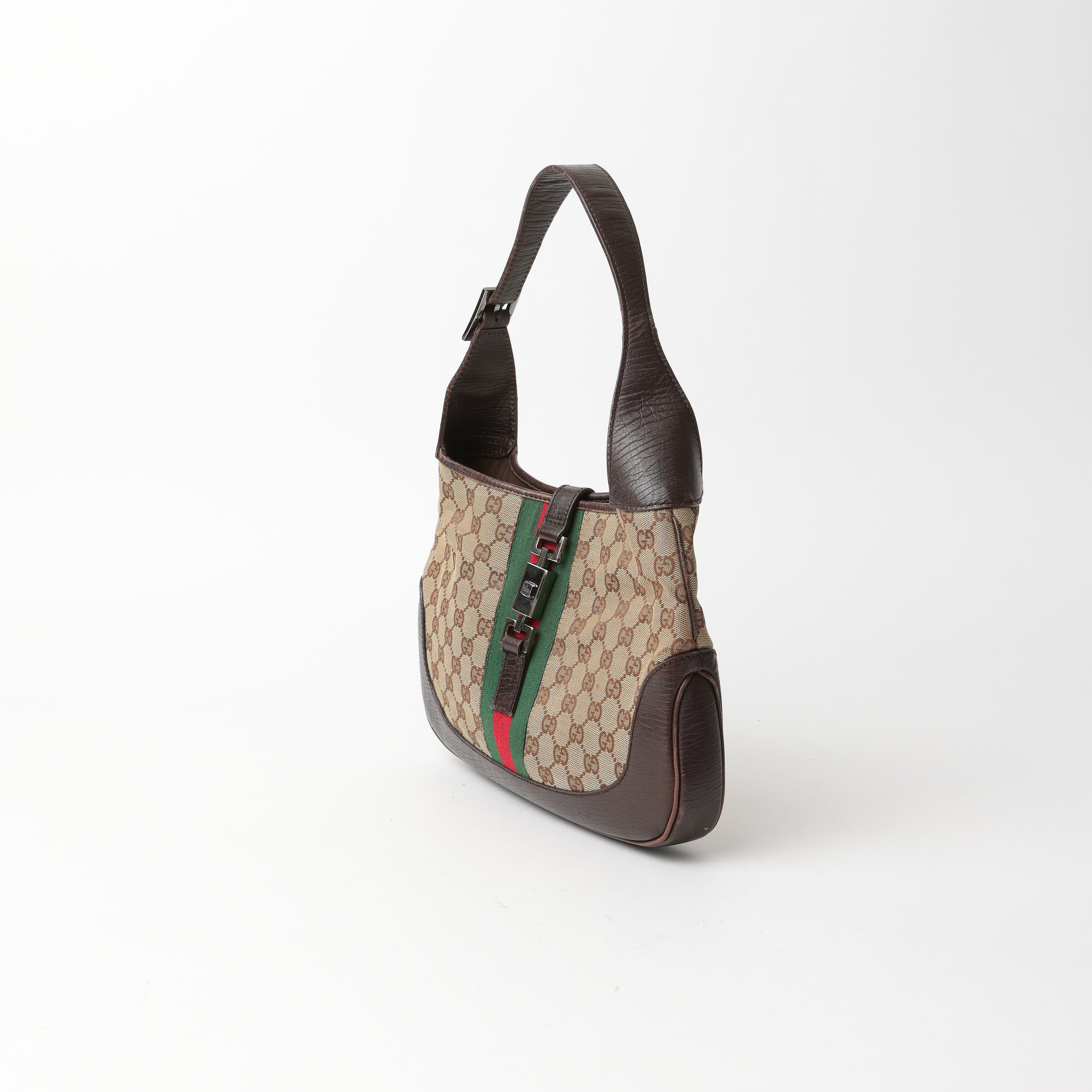 GUCCI Vintage Gucci Jackie GG Shoulder Bag - A Retro Tale