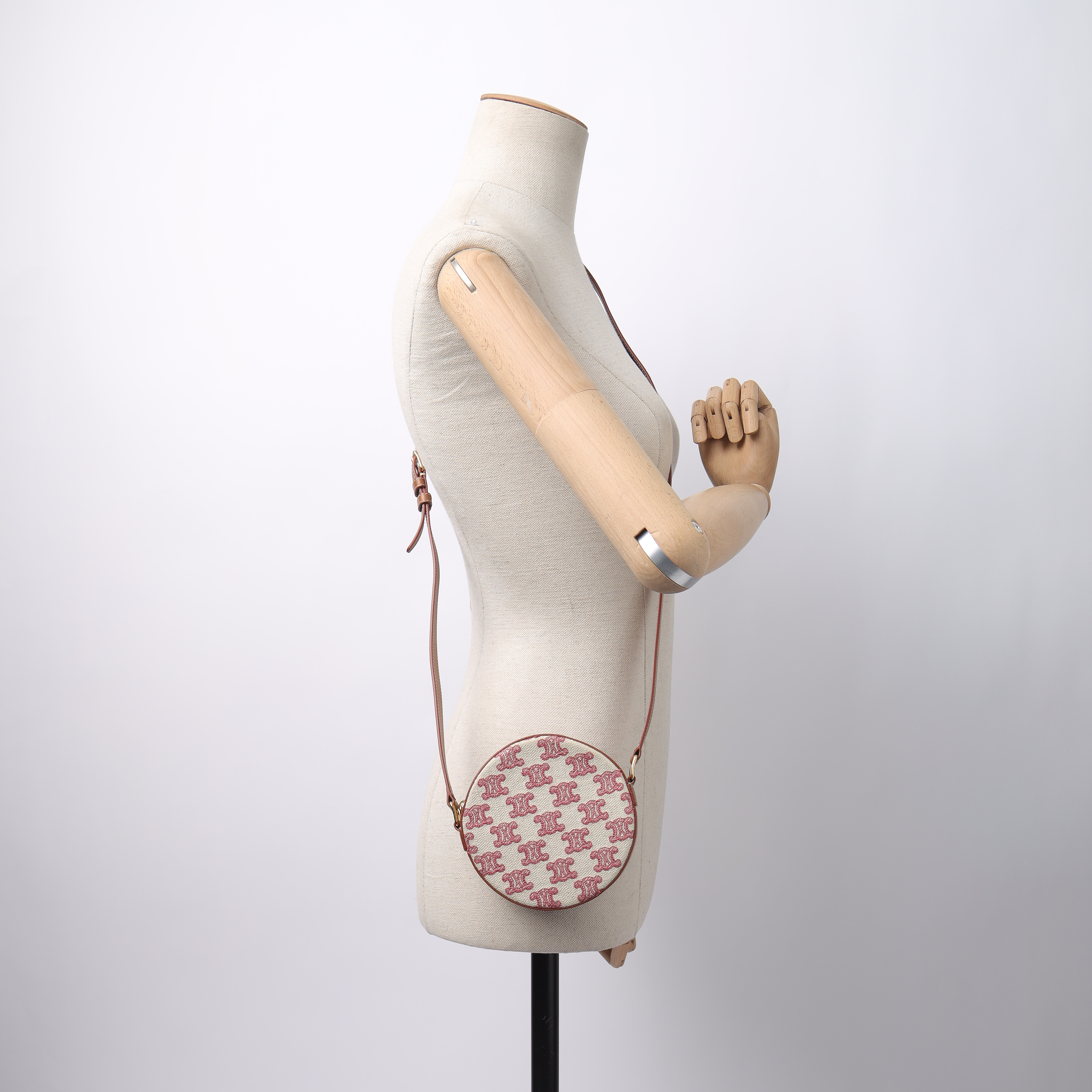 CELINE Vintage Triomphe Round Bag - A Retro Tale