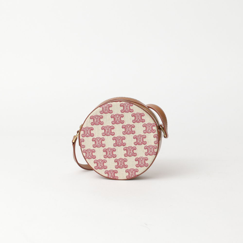 CELINE Vintage Triomphe Round Bag - A Retro Tale