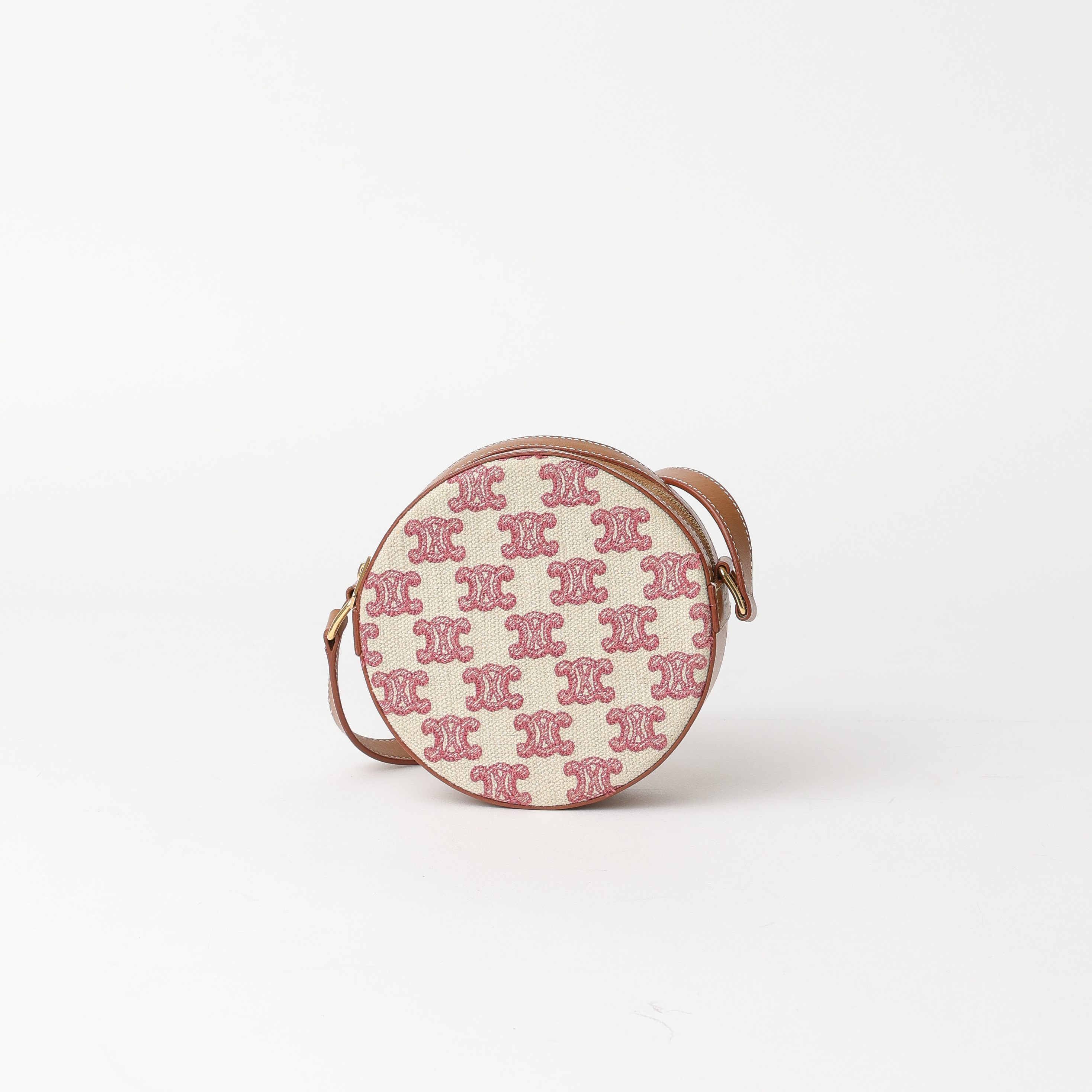 CELINE Vintage Triomphe Round Bag - A Retro Tale