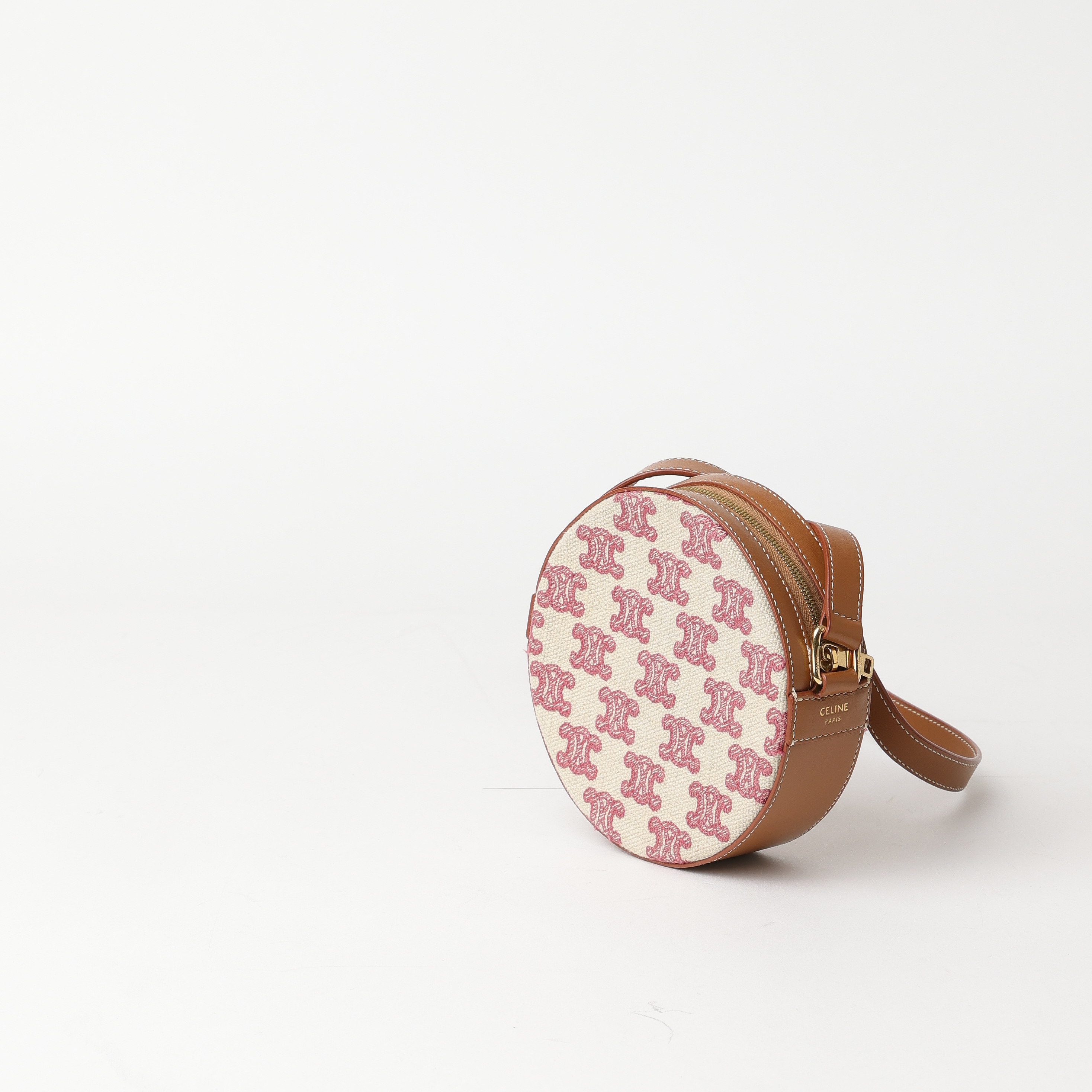 CELINE Vintage Triomphe Round Bag - A Retro Tale