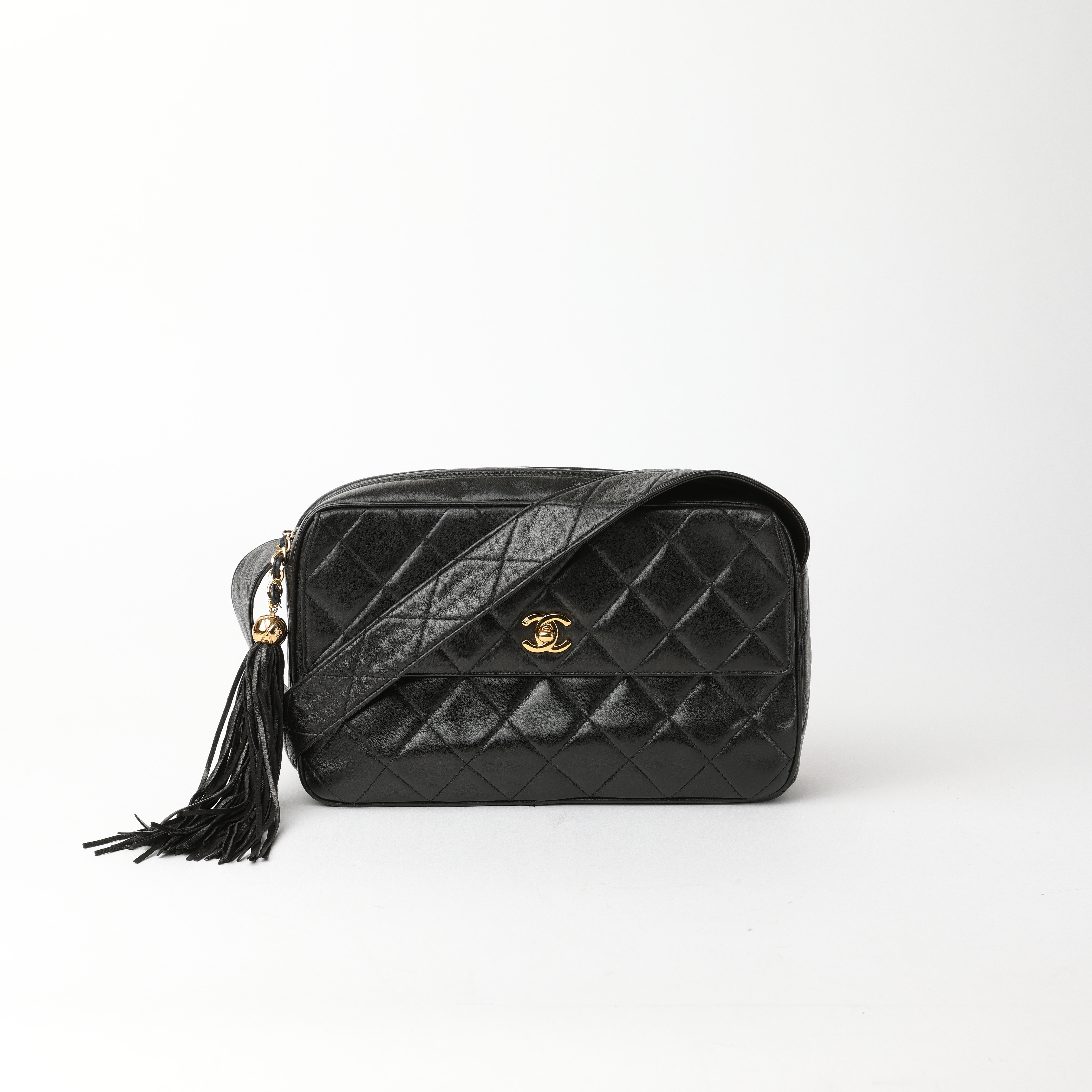 CHANEL Vintage Tassel Flap Camera Bag - A Retro Tale