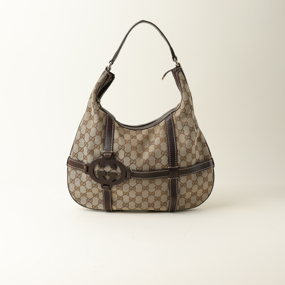 GUCCI Vintage GG Hobo Shoulder Bag - A Retro Tale
